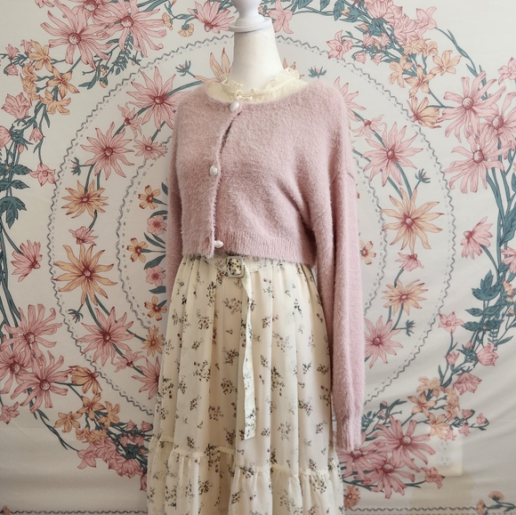 Axes Femme Poetique | Sweaters | Axes Femme Poetique Pink Fuzzy Fluffy ...